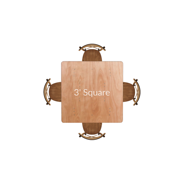 3ft Square Table – Wharfeside Hire