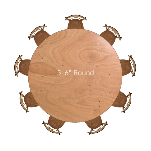 Round Trestle Table – Wharfeside Hire